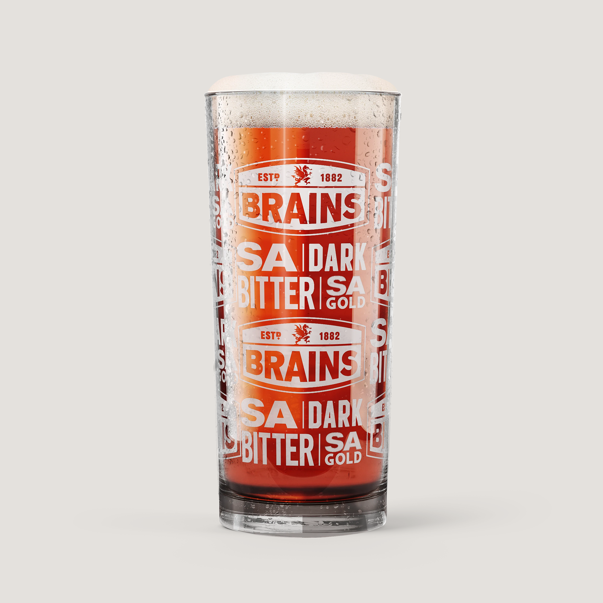 Brains Vintage Pint Glass – Brains Brewery